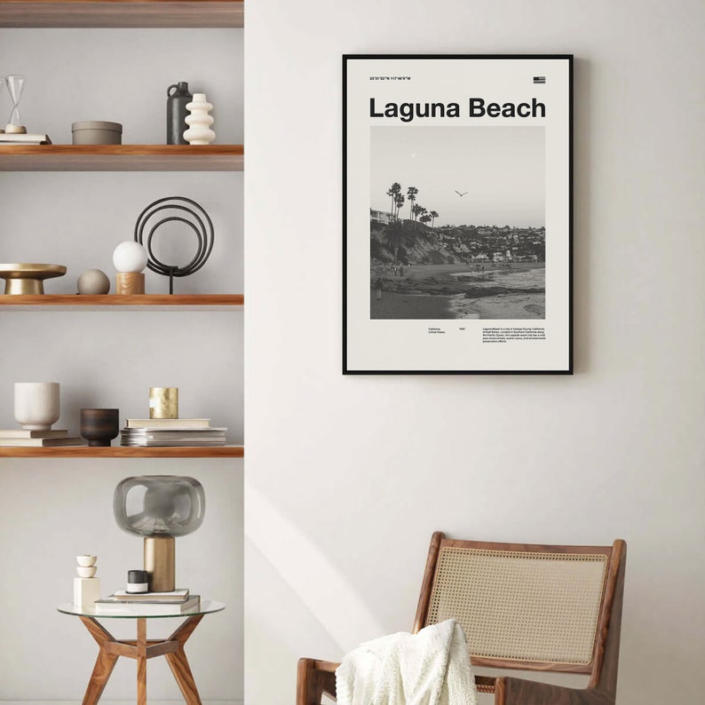 Laguna Beach City Art Print Laguna Beach Poster Laguna - Etsy