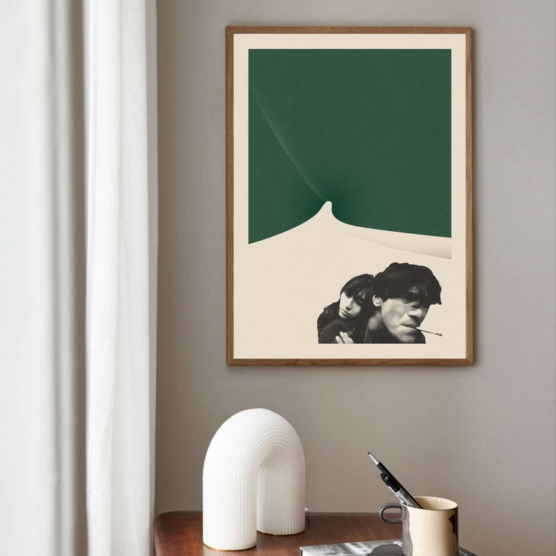 Fallen Angels Inspired Poster Mid Century Modern Poster Minimalist ...