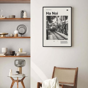 Ha Noi Art Print | Ha Noi Poster | Ha Noi Wall Art | Mid Century Poster ...