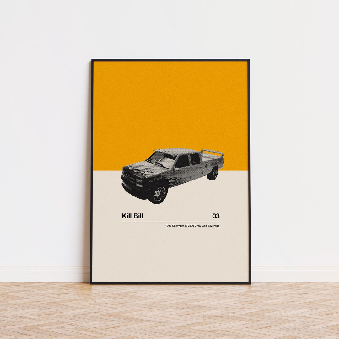 Kill Bill | Auto im Film Poster | Mid Century Modern Poster ...