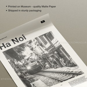 Ha Noi Art Print | Ha Noi Poster | Ha Noi Wall Art | Mid Century Poster ...