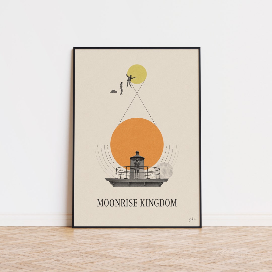 Moonrise Kingdom Inspired Movie Poster | Mid Century Modern Vintage ...