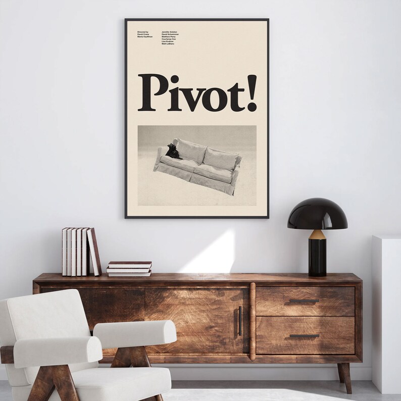 Pivot Friends Inspired Poster Mid-century Modern Poster - Etsy