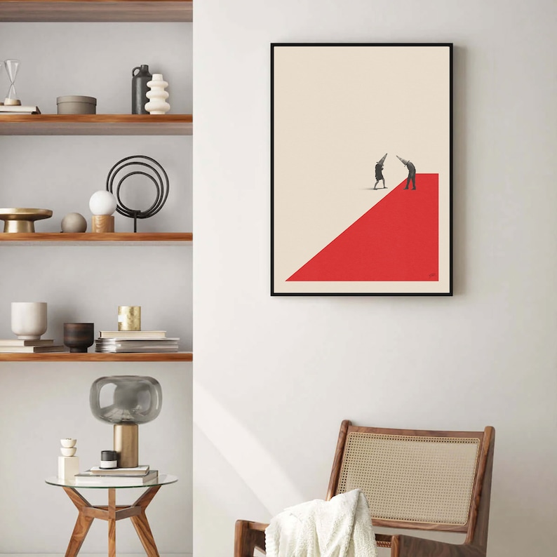 Her Inspired Poster Mid Century Modern Poster Minimalist Poster Retro ...