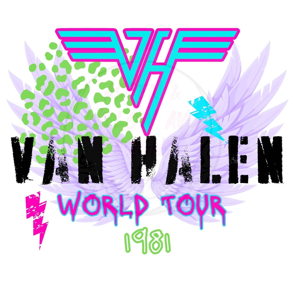 Van Halen World Tour Png- Van Halen Png- Van Halen Sublimation Designs ...