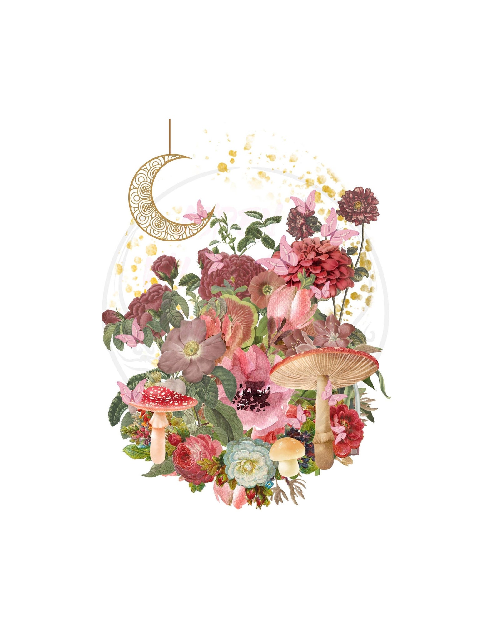 Cottagecore Png- Cottage Core Png- Mushroom Png- Fairy Png- Fairy ...