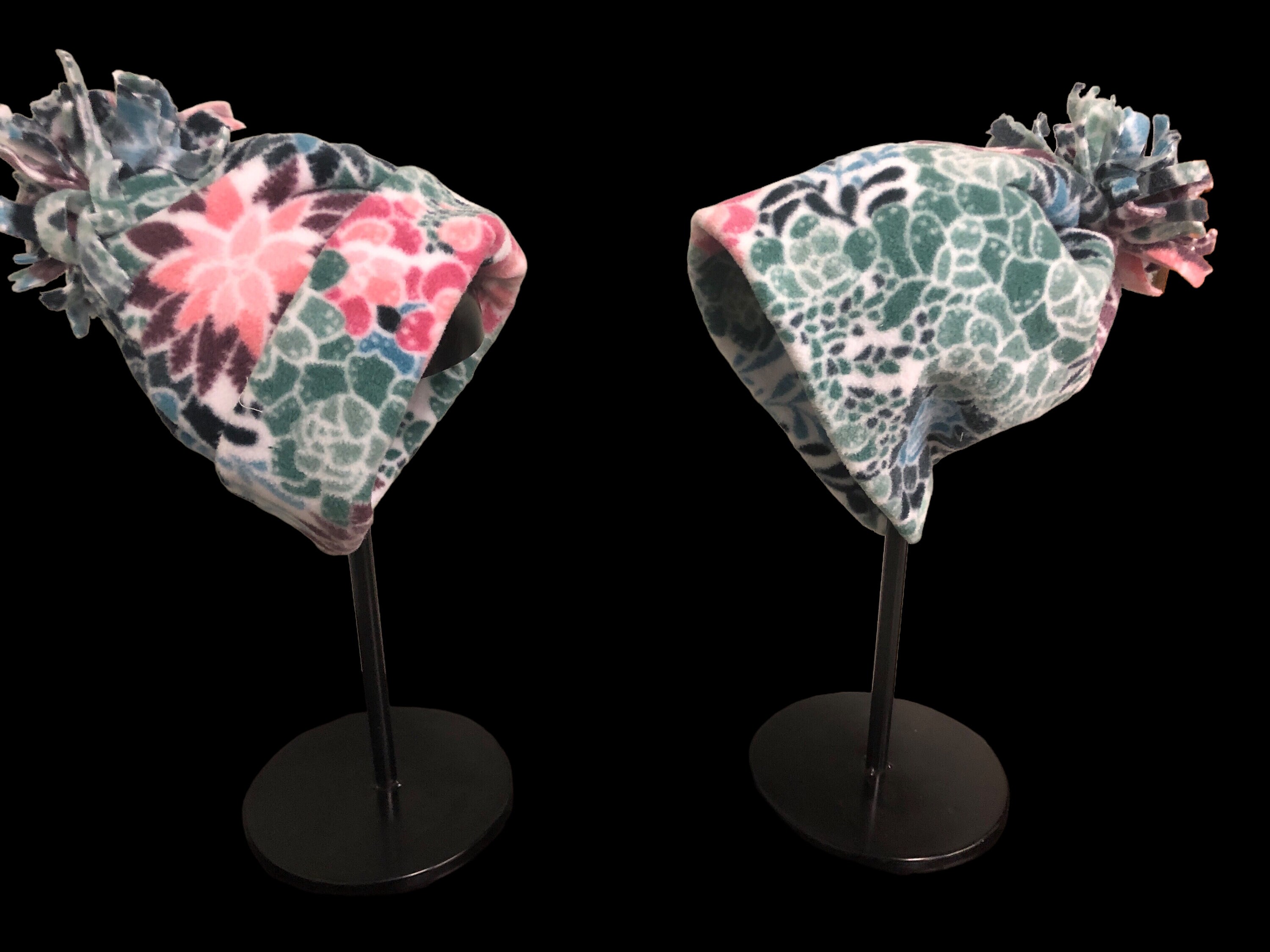 Beautiful Pom and Pill Box Fleece Hats - Etsy