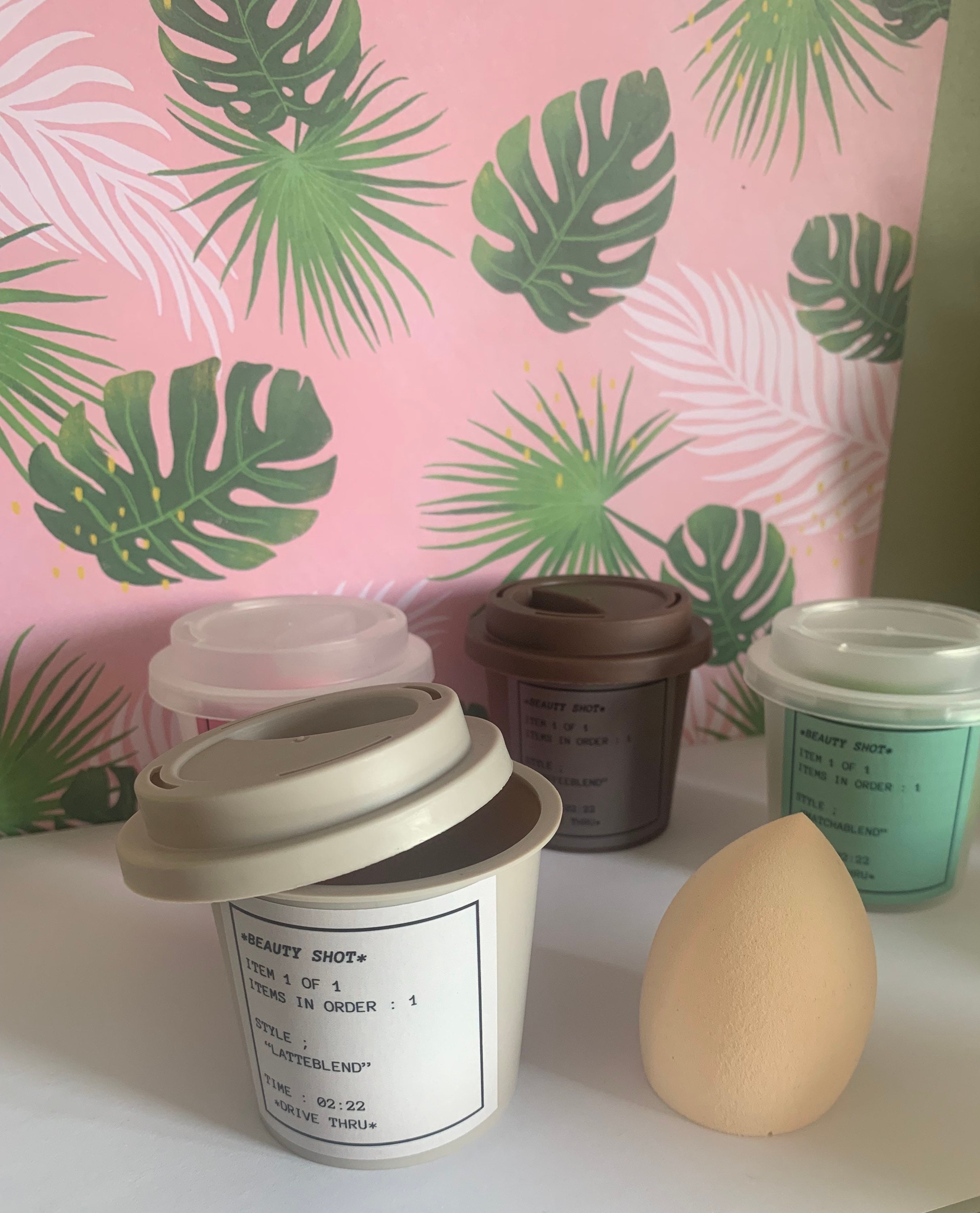 Beauty Blender With Storage Coffee Cup - Coffee Cup Container *beauty ...