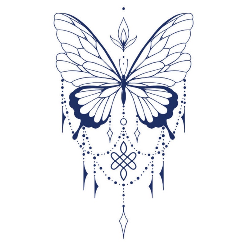 Butterfly Temp Tattoo Tattoo Arm Sleeves Large Alchemy - Etsy