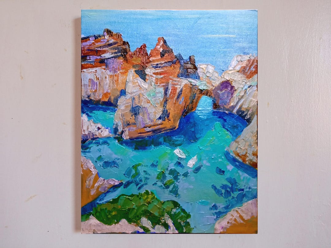 Impasto Painting Ocean Painting Nauticaloriginal Oil Painting Seascape ...