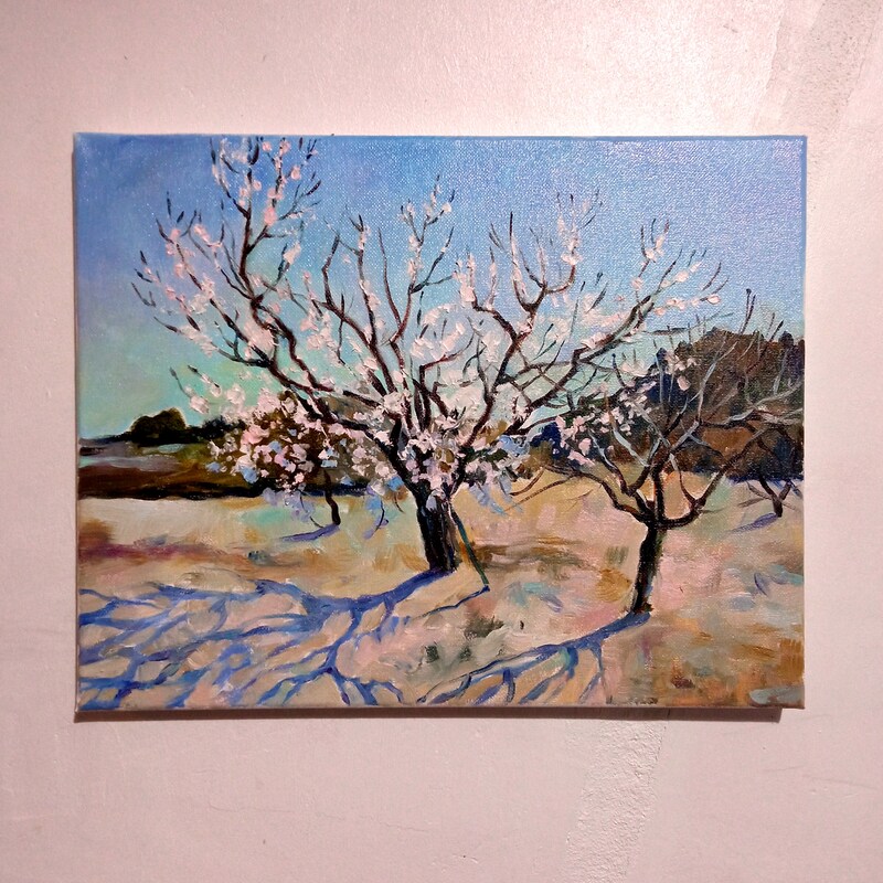 Flower Tree Painting - Etsy