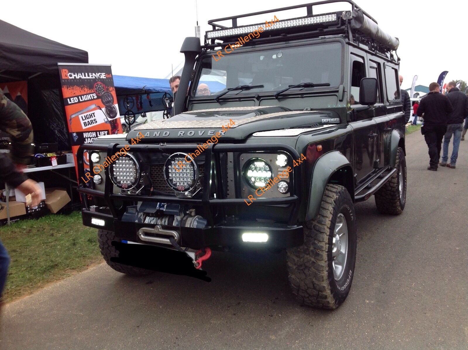 7 LED Headlights Land Rover Defender Upgraded Ice White Led Headlights ...