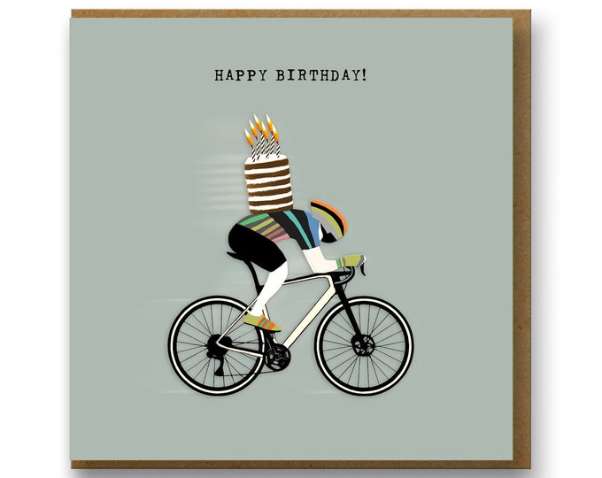 Funny Birthday Card for a Cyclist, Mamil - Etsy