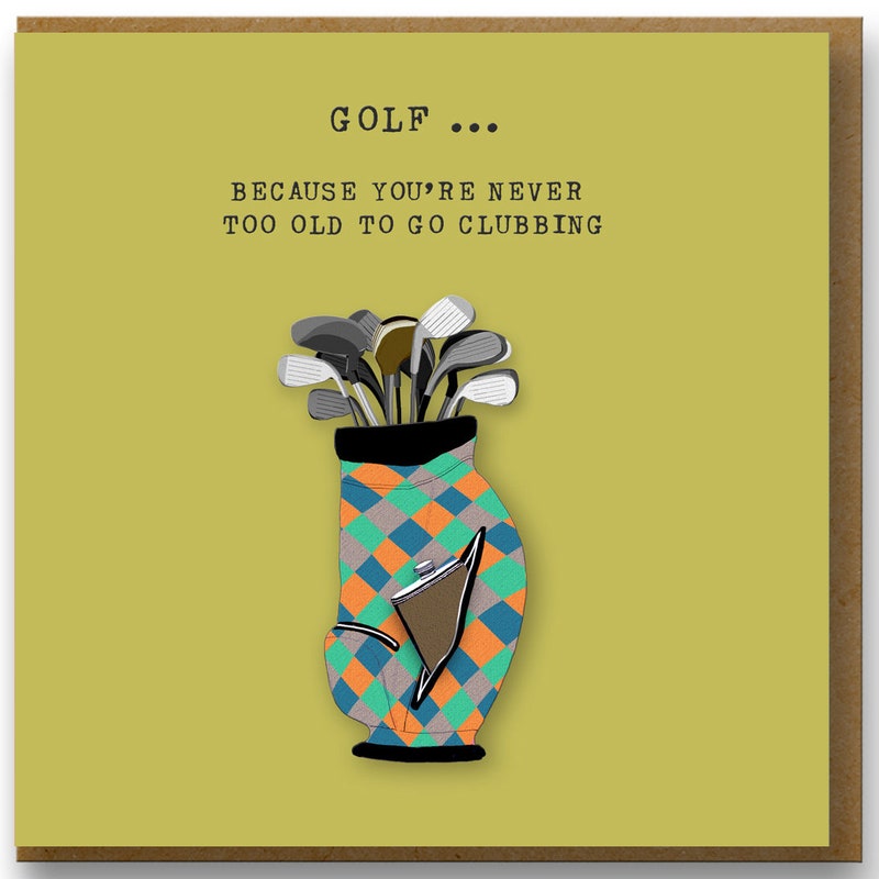 Golf Card - Etsy