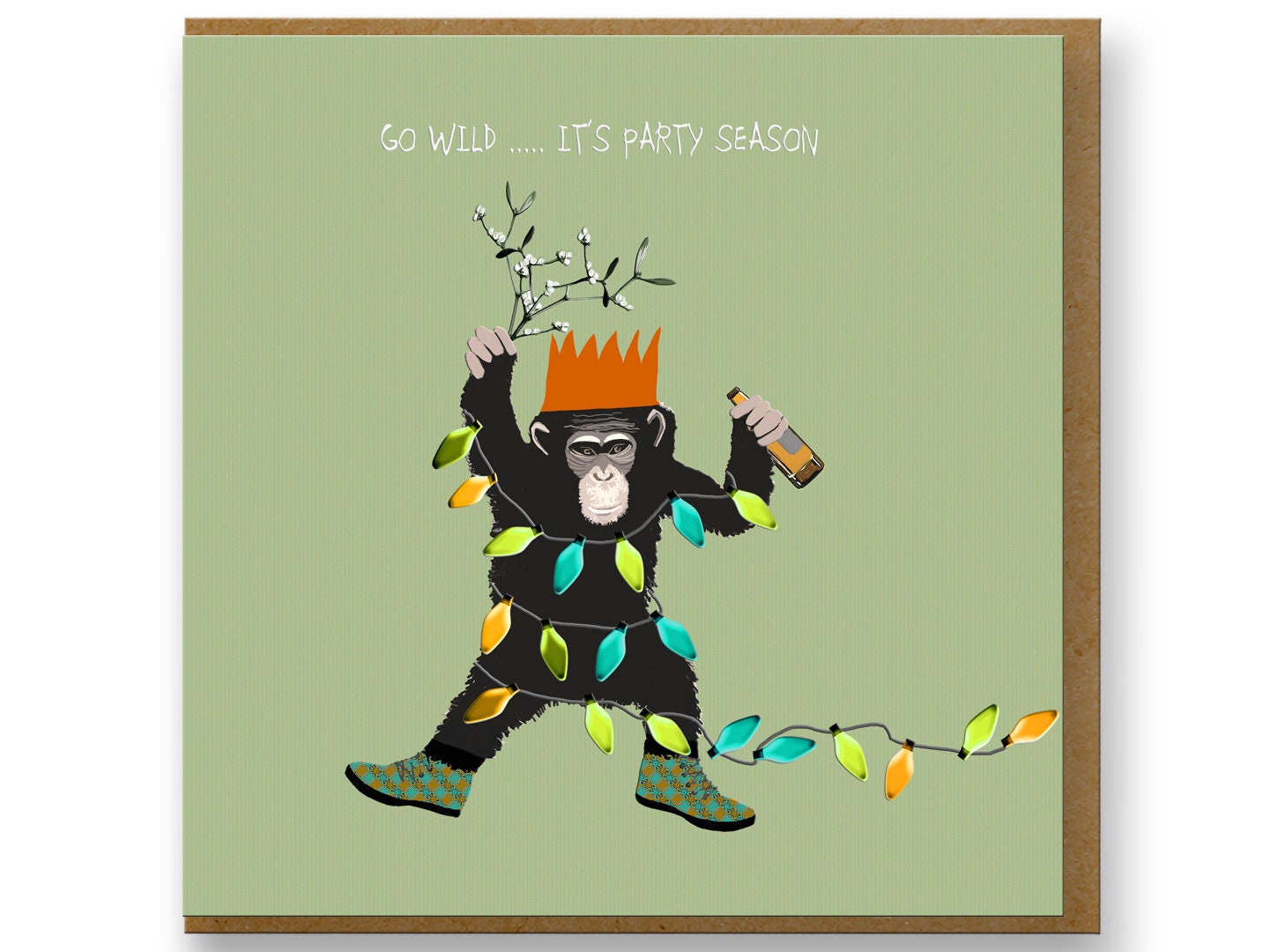 Set of 8 Fun Animal Christmas Cards Assorted Animal Christmas - Etsy