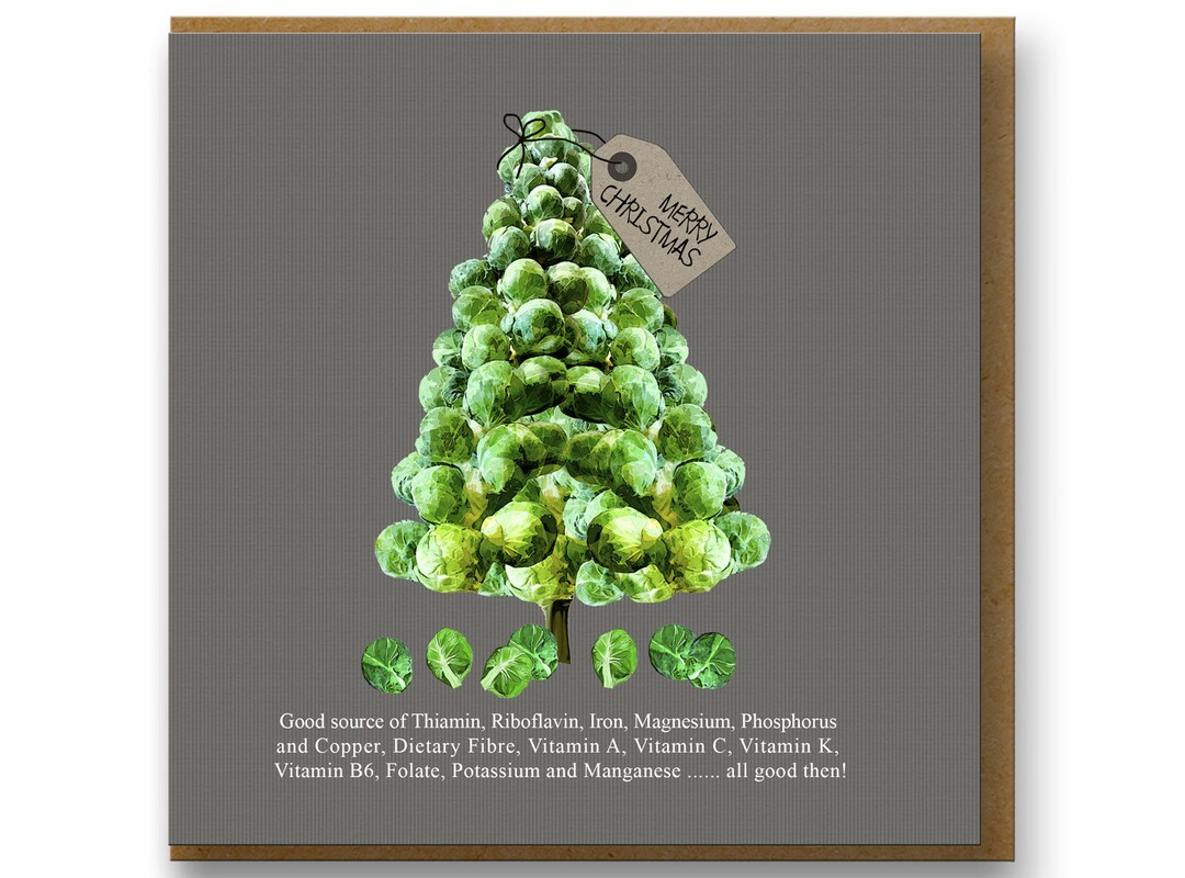 Funny Sprout Christmas Card, Multibuy Option, Funny Christmas Card for ...