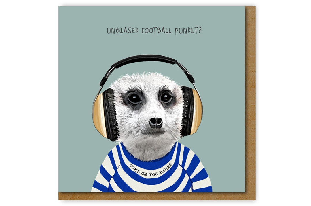 Funny Birthday Card for Football Fan, Come on You Blue, Chelsea Fan ...