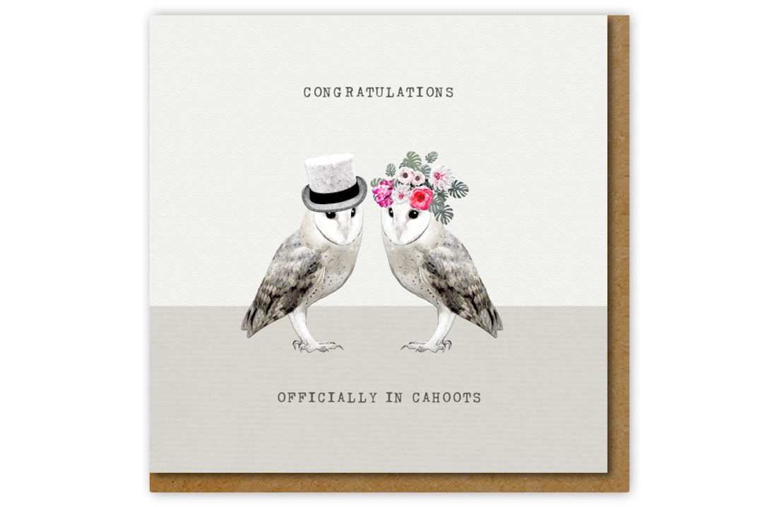 Funny Wedding Card, Officially in Cahoots - Etsy