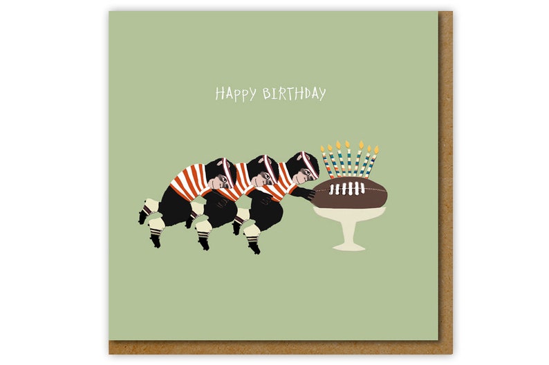 Funny Card for Rugby Fan, Rugby Birthday Card, Cute Rugby Card - Etsy UK