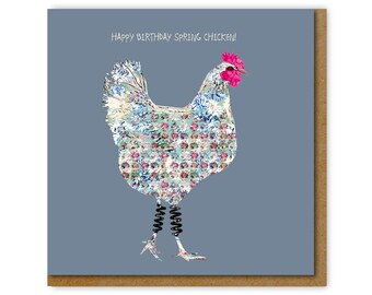 Happy Birthday Spring Chicken - Etsy