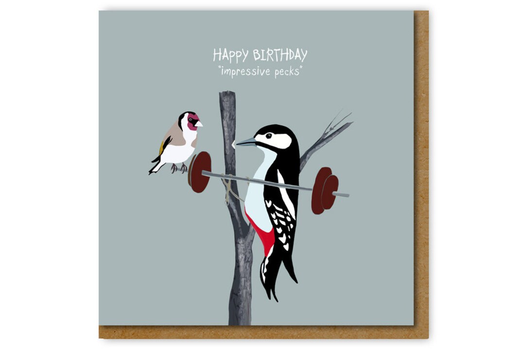 Impressive Pecks Birthday Card, Card for a Gym Goer, Funny Card for Him ...