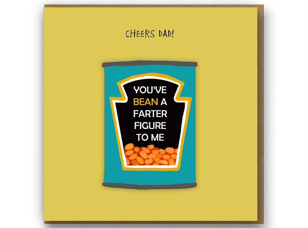 Funny Card for Dad, Dad Birthday or Father's Day, Farter Humour Card ...