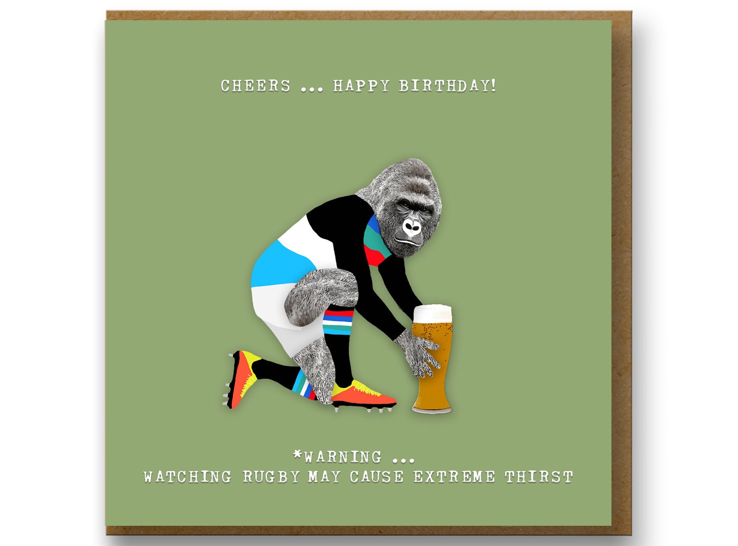 Funny Birthday Card for a Rugby Fan, Rugby Birthday Card - Etsy UK