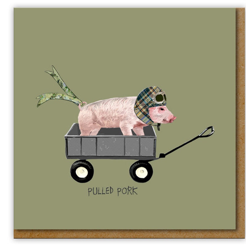 Bbq Pulled Pork Cards - Etsy UK