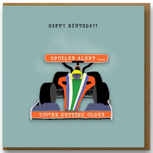 F1 Birthday Card - Etsy UK