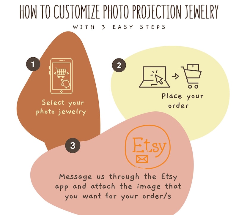 Teardrop Photo Projection Necklace: Stainless Steel Memorial Keepsake ...
