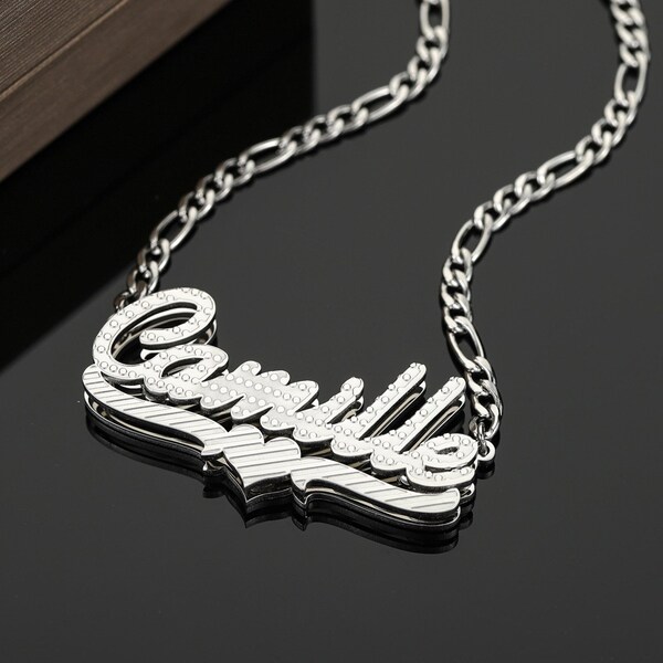 Name Plate Necklace - Etsy