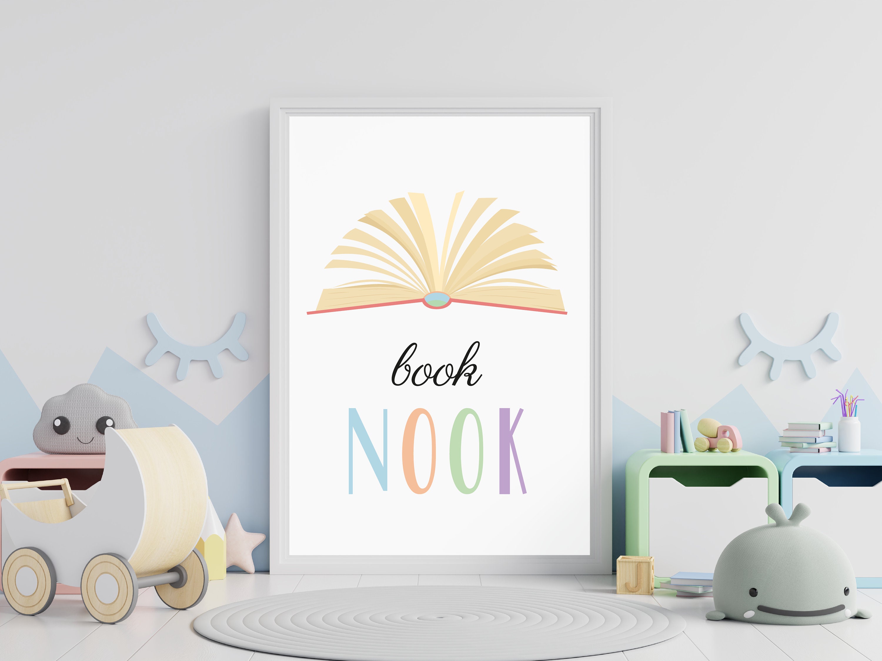 Book Nook Sign, Reading Corner Poster, Reading Nook Sign, Reading ...