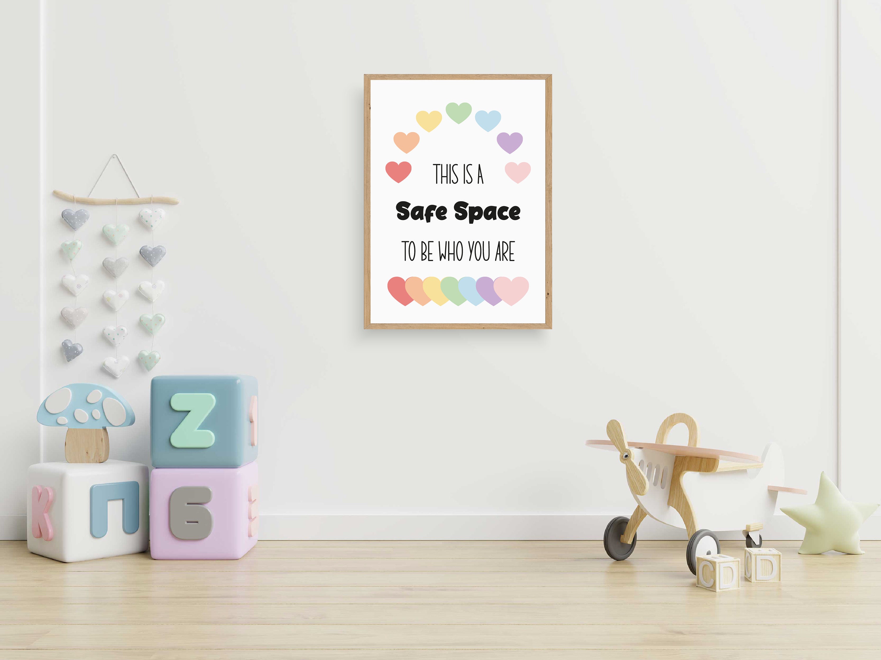 This is A Safe Space to Be Who You Are Poster, Safe Space Print ...