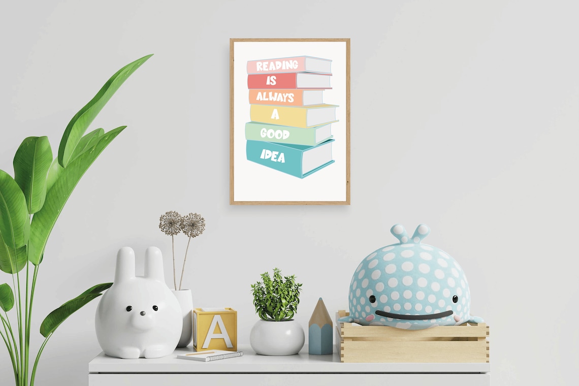 Reading Posters Reading Corner Posters Reading Corner Wall - Etsy