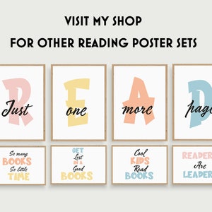 Reading Posters, Reading Corner Posters, Reading Corner Wall Art ...