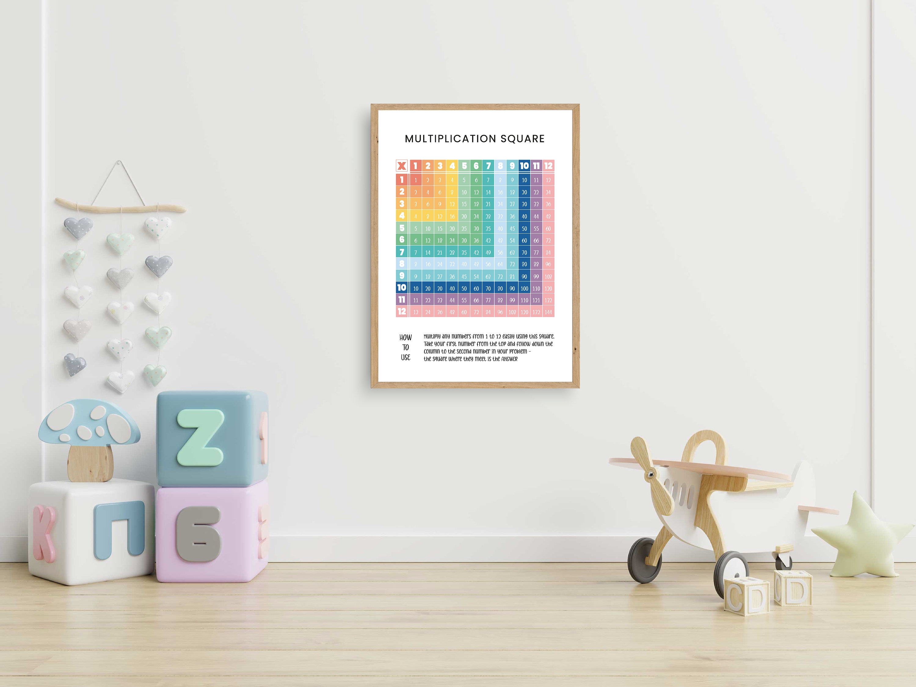 Multiplication Square, Times Table Square, Multiplication Chart ...