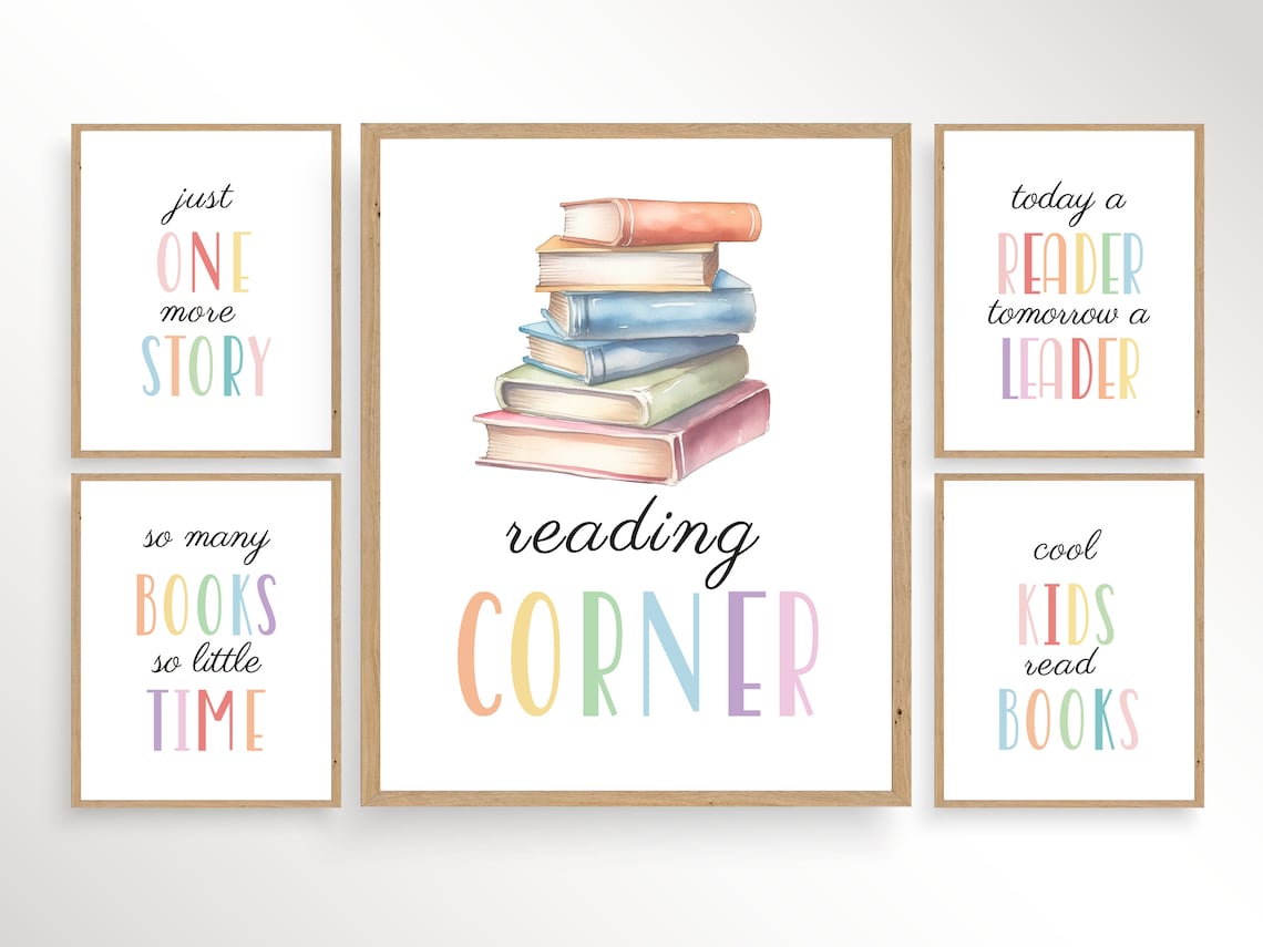 Reading Corner Poster, Reading Poster, Reading Nook, Reading Corner ...