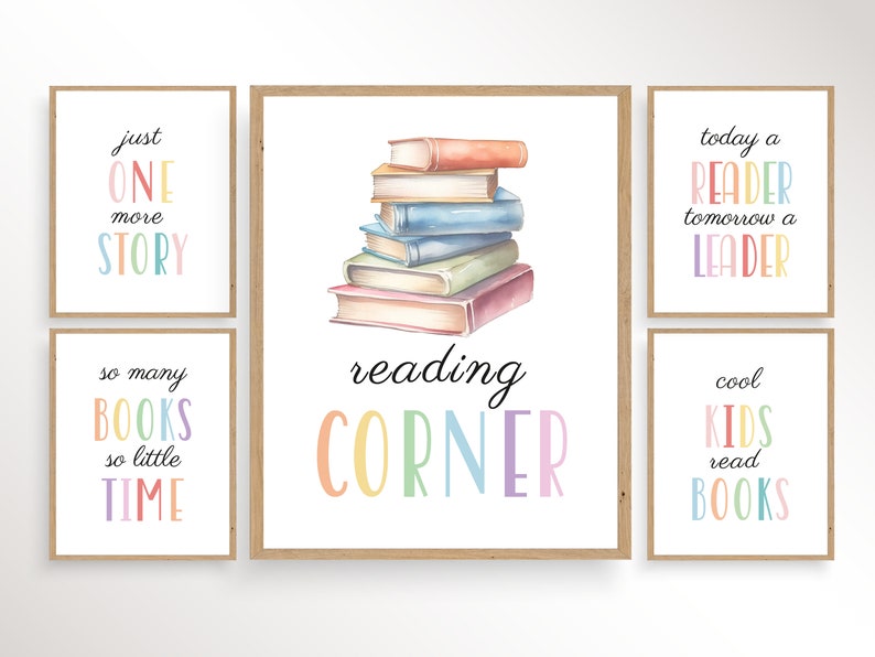 Reading Corner Poster, Reading Poster, Reading Nook, Reading Corner ...