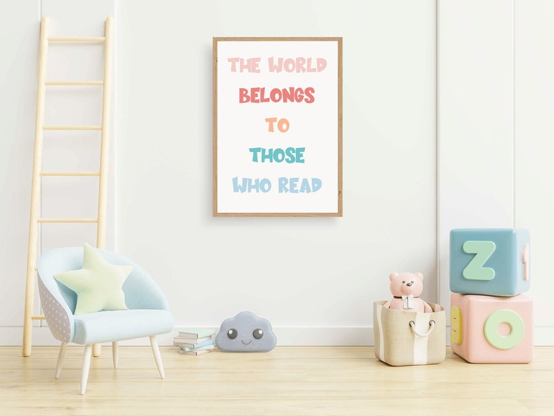 Reading Posters Reading Corner Posters Reading Corner Wall - Etsy