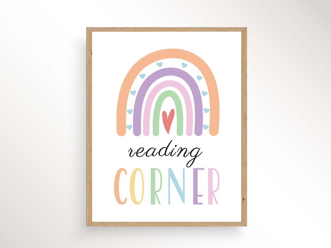 Reading Corner, Reading Corner Sign, Reading Corner Poster, Reading ...