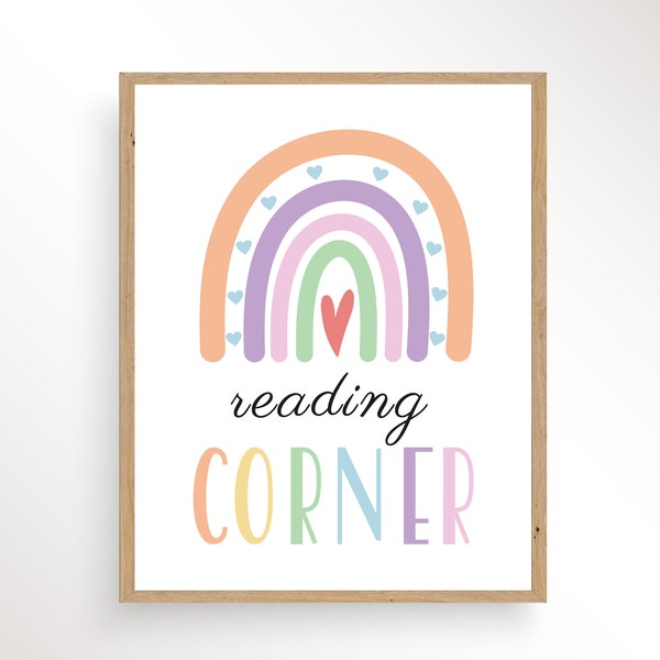 Reading Corner Sign - Etsy