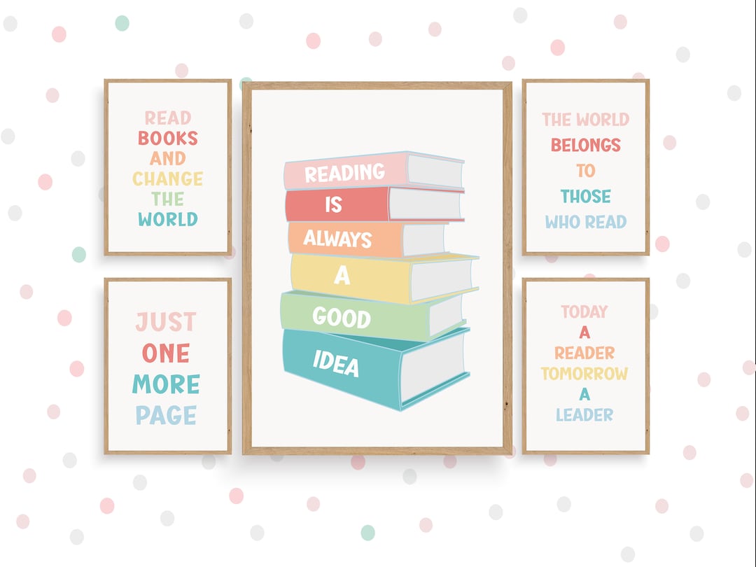 Reading Posters, Reading Corner Posters, Reading Corner Wall Art ...
