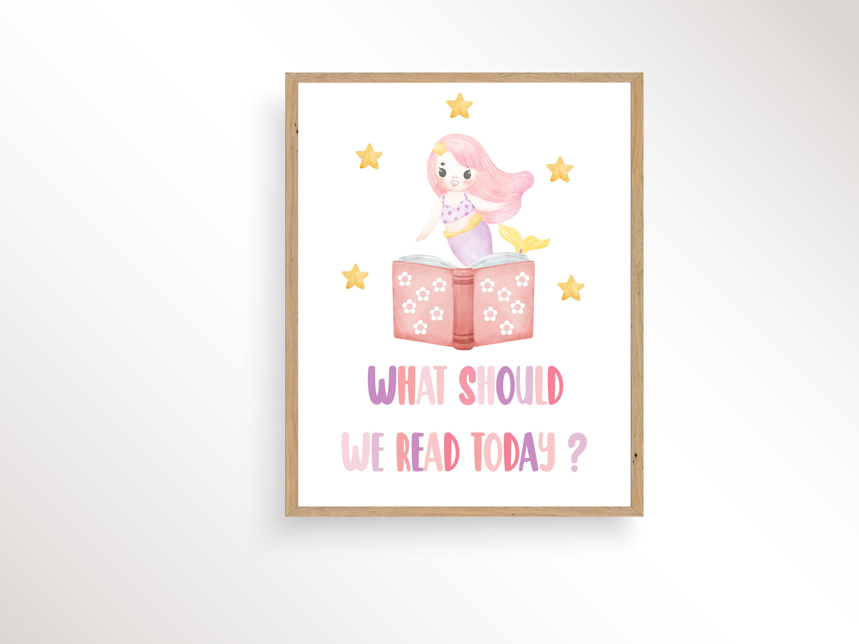 Reading Poster, Reading Nook Poster, Girls Room Decor, Classroom ...