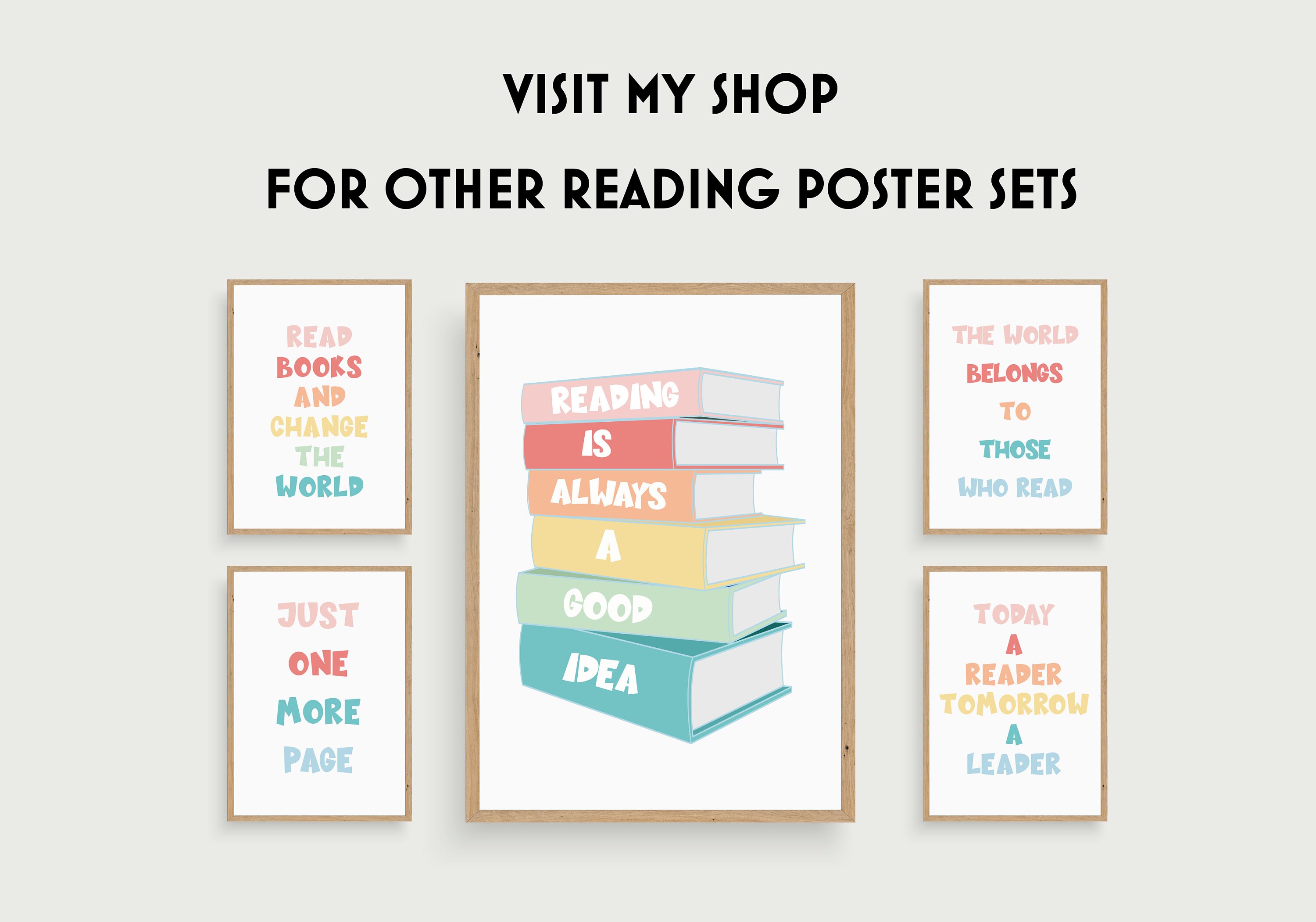 Reading Poster for Classroom, Reading Posters, Reading Corner, Reading ...