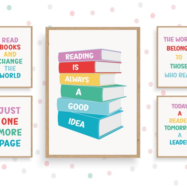 Reading Poster - Etsy