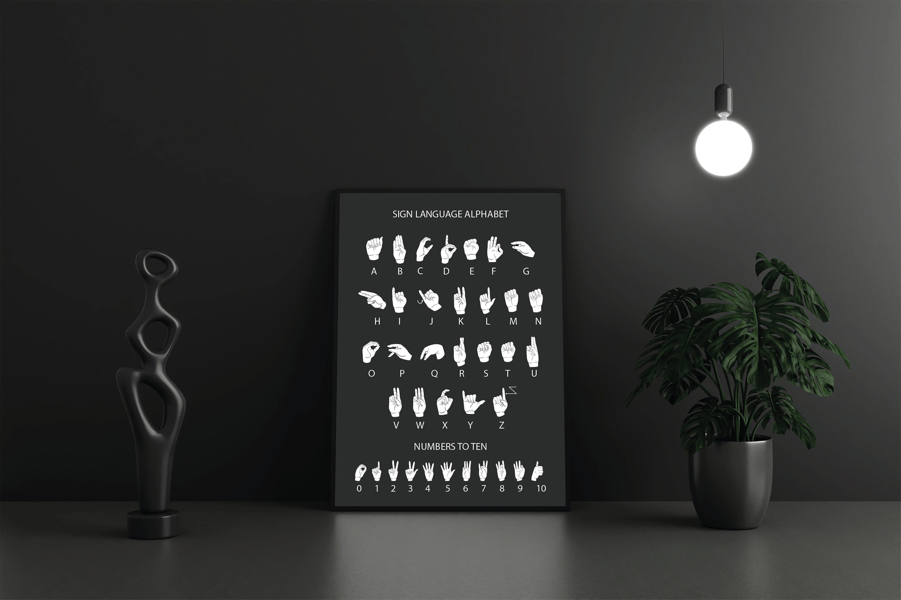 American Sign Language Alphabet Poster, American Sign Language Alphabet ...