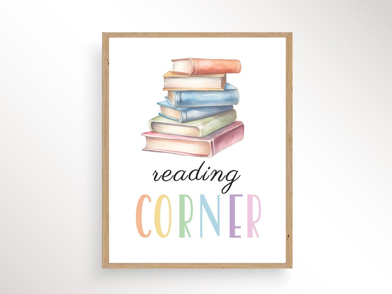 Reading Corner Poster, Reading Poster, Reading Nook, Reading Corner ...