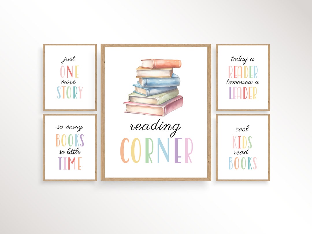 Reading Corner Poster, Reading Poster, Reading Nook, Reading Corner ...