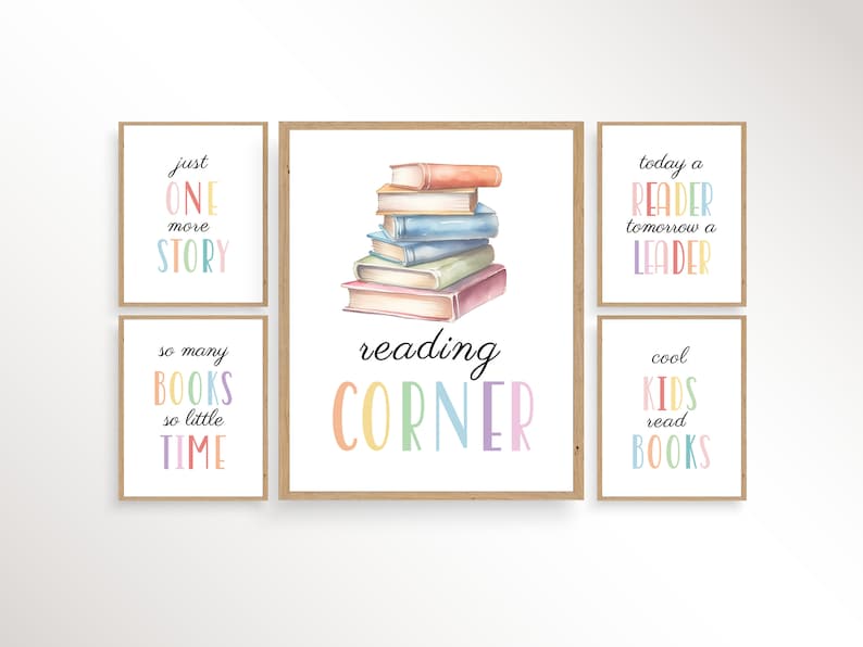 Reading Corner Poster, Reading Poster, Reading Nook, Reading Corner ...
