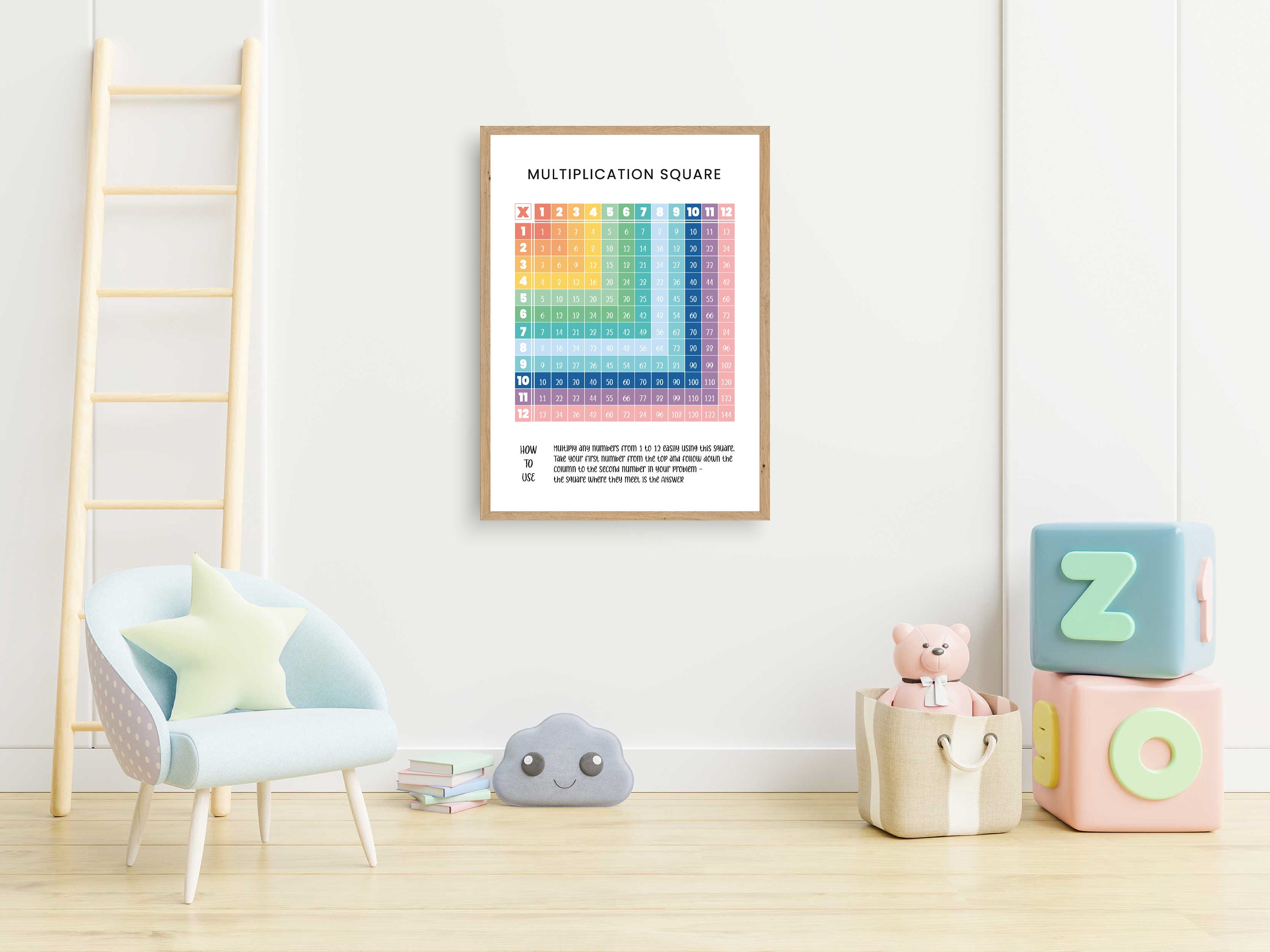 Multiplication Square, Times Table Square, Multiplication Chart ...